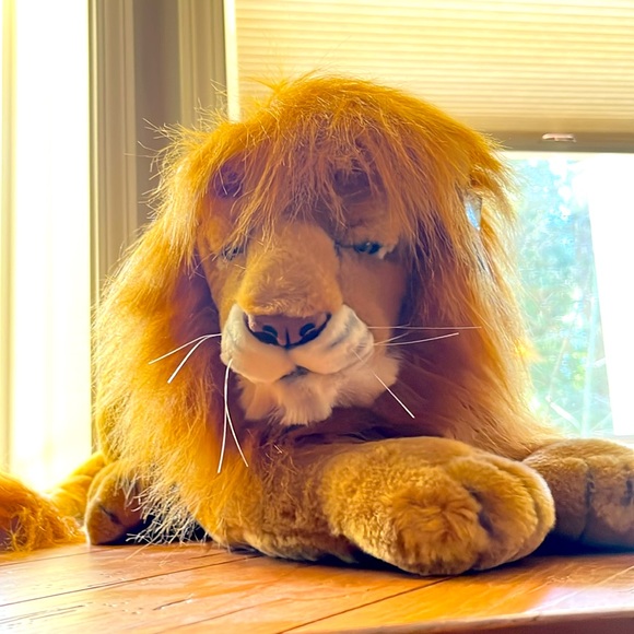 Vintage | Toys | Vintage Mgm Las Vegas Lion Habitat Stuffed Lion Plush ...